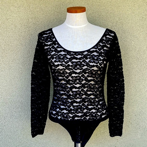 Cosabella | Tops | Cosabella Black Vintage Lace Bodysuit | Poshmark
